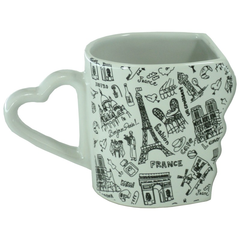 "Monuments of Paris" duo mugs
