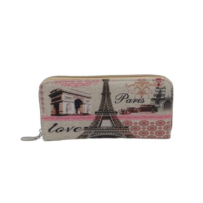 Illustrated Paris Wallet - Souvenirs of Paris - Souvenirs&Co